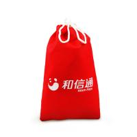 China Heat Transfer 20*41cm Polypropylene Drawstring Bag Red 60Gsm for sale