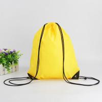 China Custom Non Woven Drawstring Bag 125gsm Eco Friendly Reusable Shopping Bag Purple for sale