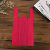 China 50gsm Eco Non Woven T Shirt Bag Custom Printed PP Tote Bags for Shopping for sale