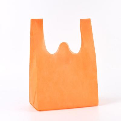China 50gsm Virgin Polypropylene Non Woven Vest Bag Laminated Custom Tote Bags for sale