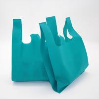 China Breathable Polypropylene Non Woven T Shirt Bag 60gsm Tear Resistant Eco Friendly for sale