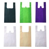 China Breathable Polypropylene Non Woven T Shirt Bag 60gsm Tear Resistant Eco Friendly for sale