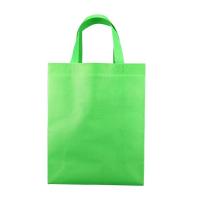 China Recycled Green 86GSM Non Woven Shopping Bags Custom Size Polypropylene Tote Bags for sale