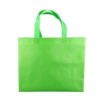China Eco Friendly Non Woven Shopping Bags 50gsm Green PP Tote Bags Reusable Custom for sale