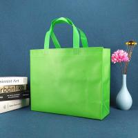 China Eco Friendly Non Woven Shopping Bags 50gsm Green PP Tote Bags Reusable Custom for sale