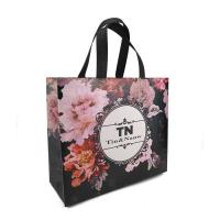 China Eco Friendly Non Woven Shopping Bag 100 GSM PP Tote with Drawstring Handle for sale