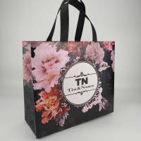 China Eco Friendly Non Woven Shopping Bag 100 GSM PP Tote with Drawstring Handle for sale
