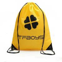China Eco Friendly Non Woven Drawstring Bags 31x44cm for Supermarket Shopping for sale