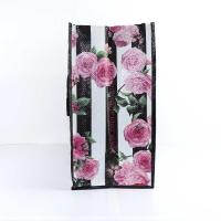 China Custom Printed Polypropylene Woven Shopping Bag 48x39x18cm 160gsm Laminated Grocery Tote for sale