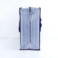 China UV Coating Polypropylene Woven Bags 200gsm Laminated Grocery Shopping Bags 70x50x21cm for sale