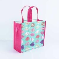 China Custom Polypropylene Woven Bags 130gsm Laminated Anti Pull Shopping Bag 45x40x20cm for sale
