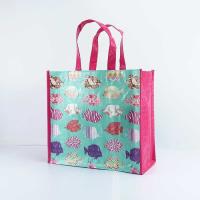 China Custom Polypropylene Woven Bags 130gsm Laminated Anti Pull Shopping Bag 45x40x20cm for sale