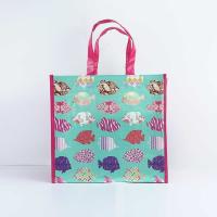 China Custom Polypropylene Woven Bags 130gsm Laminated Anti Pull Shopping Bag 45x40x20cm for sale
