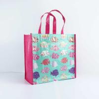 China Custom Polypropylene Woven Bags 130gsm Laminated Anti Pull Shopping Bag 45x40x20cm for sale