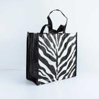 China Full Color Laminated PP Woven Shopping Bag 110gsm Recycled Polypropylene Shoes Bag for sale