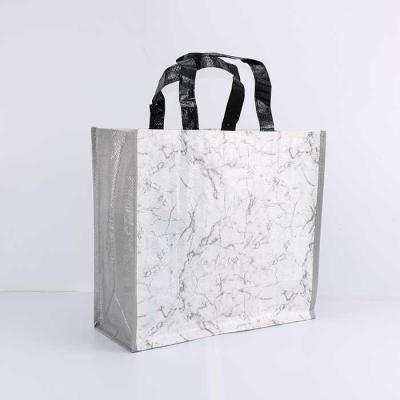China Biodegradable Polypropylene Woven Shopping Bags 80-180 GSM Shrink Resistant Custom for sale