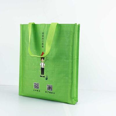 China Reusable Polypropylene Woven Bags 29x35cm Breathable Handled Tote for Shopping and Promotion for sale