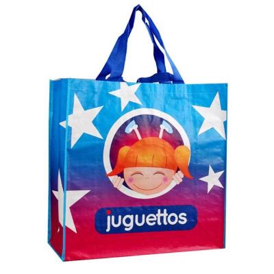 China Laminated 113gsm Polypropylene Bulk Bags with Heat Transfer Printing Custom Size for sale