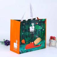 China 120gsm Laminated Polypropylene Woven Shopping Bag Tear Resistant Custom Size for sale