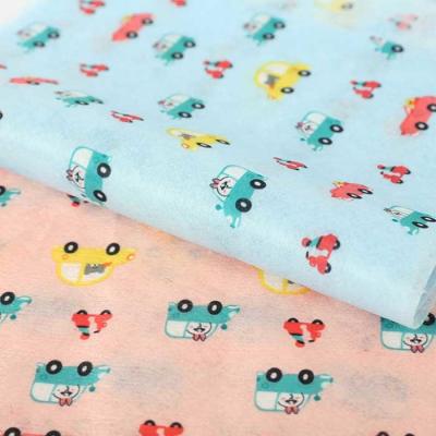 China PP Non Woven Printed Fabric 63gsm 75cm Antibacterial Eco Friendly for Home Textile for sale