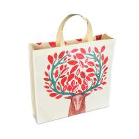 China Custom PP Laminated Non Woven Handle Bag 80gsm Anti Shrink Eco Friendly Tote for sale