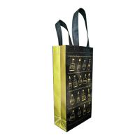 China Custom PP Non Woven Wine Bags 100-180 GSM Eco Friendly Reusable Tote Bags Anti Tear for sale