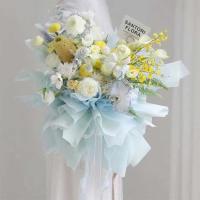 China Biodegradable Non Woven Flower Wrapping Paper 175 260mm Width Anti Tear Eco Friendly for sale