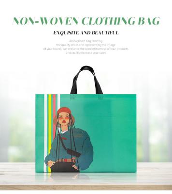 China Custom Printing Non Woven Clothing Bags Eco Friendly Biodegradable 80gsm for sale