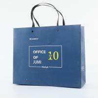 China Custom Logo Kraft Paper Bags 28x20x10cm for Shopping Food and Gift Packaging for sale