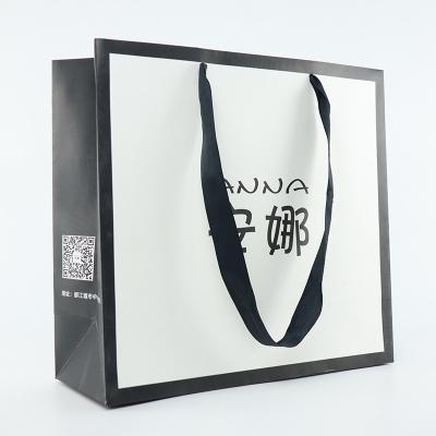 China Custom Kraft Paper Shopping Tote Bag with Logo Eco-Friendly Gift Packaging for sale
