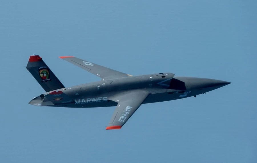 Fixed-Wing Drone in Operation