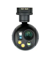 China Universal Joint Four-in-One Gimbal Camera 90x Hybrid Zoom Thermal Imaging DC12V-26.2V for sale
