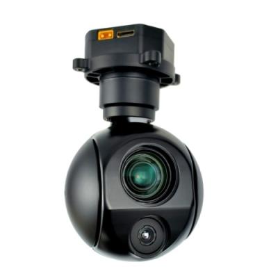 China 10X Optical Zoom 256 Thermal Camera Gimbal Dual Outputs 12V-26V for Drones for sale