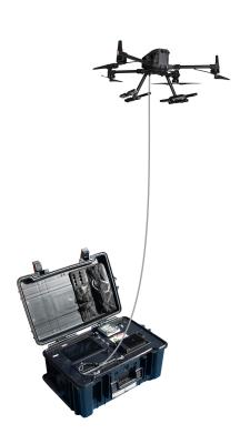 China 3000W Tethered UAV Relay System with 220VAC Input and 7-inch Display for Secure Drone Operations for sale