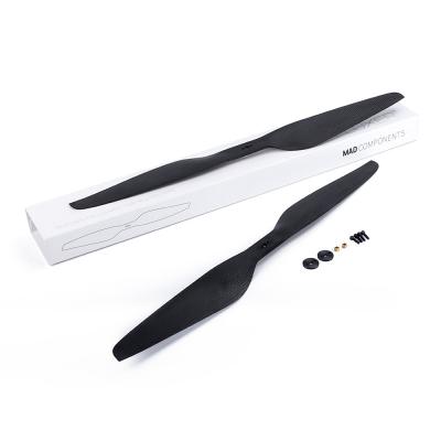 China FLUXER PRO MATT 12x4.0 Inch Carbon Fiber Propeller Matte Finish Straight Paddle for Drones for sale