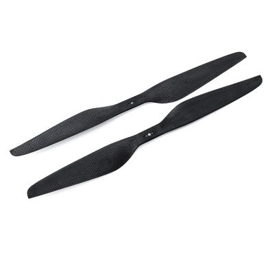 China 19x5.7 Inch Carbon Fiber Matte Straight Paddle Drone Propeller 6mm Mounting Hole for Quadcopters for sale