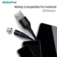 China Aluminum Alloy Magnetic Charging Cable 3 In 1 360 Degree Rotating Multipurpose for sale