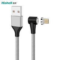 China Practical Phone Charging Cable Magnetic Type C Multiscene Nylon Braided for sale
