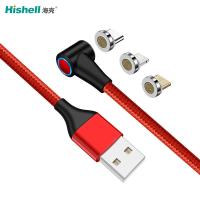China Practical Phone Charging Cable Magnetic Type C Multiscene Nylon Braided for sale