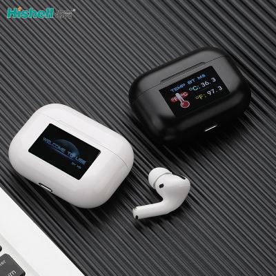 China White ABS TWS True Wireless Stereo Earbuds With Display Screen Air3 for sale