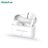 China White ABS Wireless Translation Earbuds Language Translator Instant Live WT2 M6 for sale