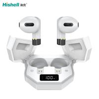 China Practical 300mAh Wireless Bluetooth Headset , 5.2 ABS Wireless Stereo Earbuds for sale