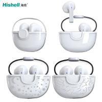 China Ultraportable 35mAh Buds Bluetooth Earphones IPX5 F70 With Transparent Cabin for sale