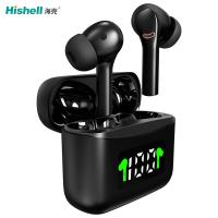 China ANC ENC LED Display Buds Bluetooth Earphones IPX5 Wireless 500mAh J5 for sale