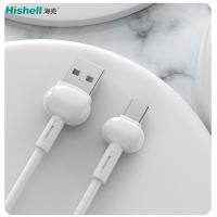 China Anti Abrasion Mobile Phone Charging Cable Fast Charging Elastic Multicolor for sale