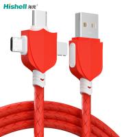 China Multipurpose Fast 3 In 1 Charger Cable Length 120CM Ultraportable for sale