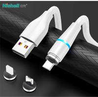 China Length 1.2M PVC Magnet Charging Cable , Multicolor 3 In One Magnetic Cable for sale