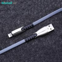 China Multipurpose Stainproof Braided Phone Cord , Zinc Alloy Cable For Mobile Charger for sale