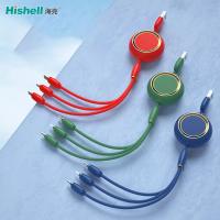 China Anti Abrasion Retractable Cell Phone Cord Charger Multicolor Durable for sale