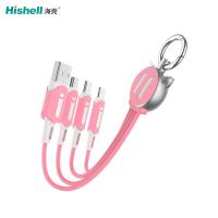 China TPE 3 In 1 Multi Phone Charger Cable , Practical Retractable Cell Phone Cord for sale